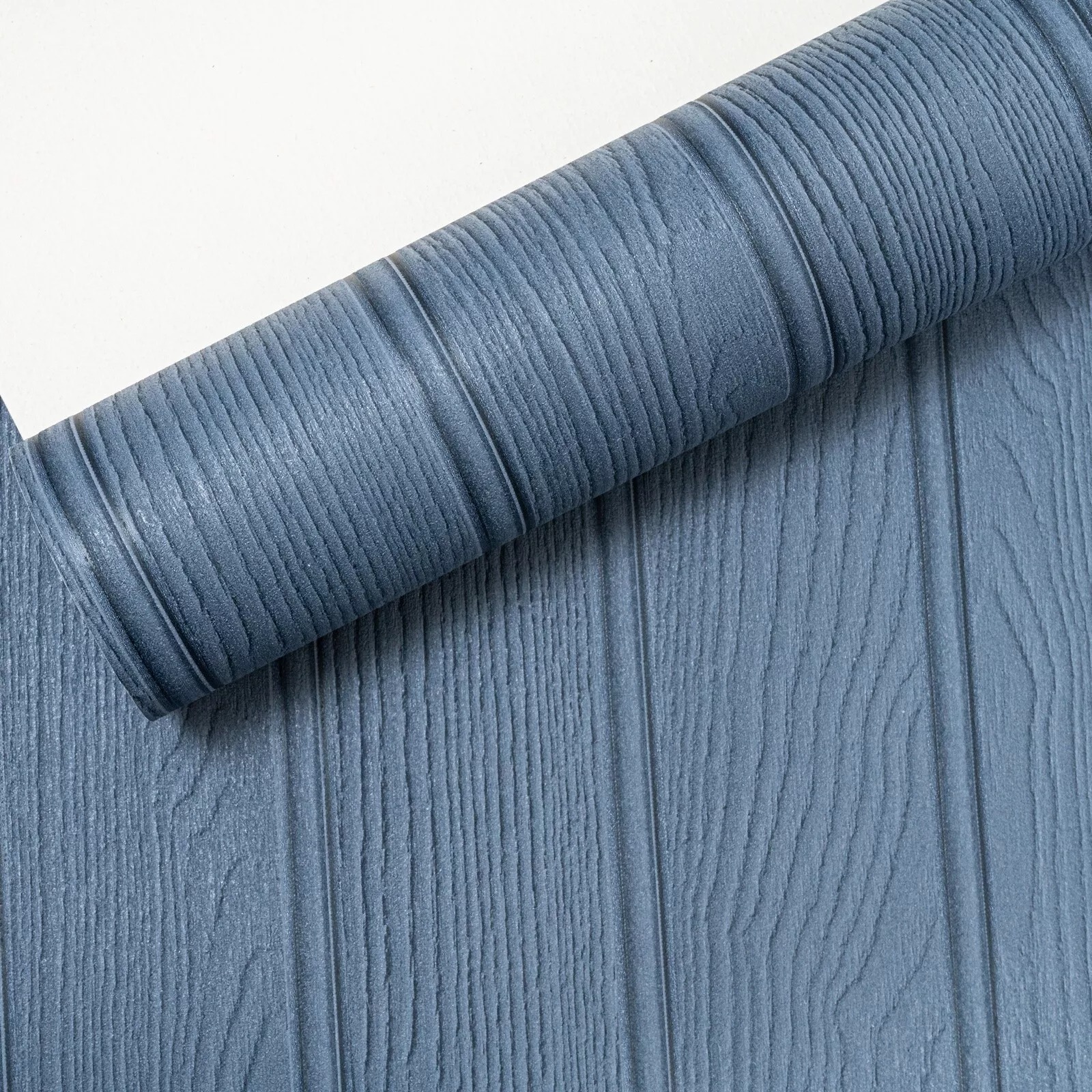 Navy Faux Effect Wooden Panels Wallpaper - Wallpaper Decor