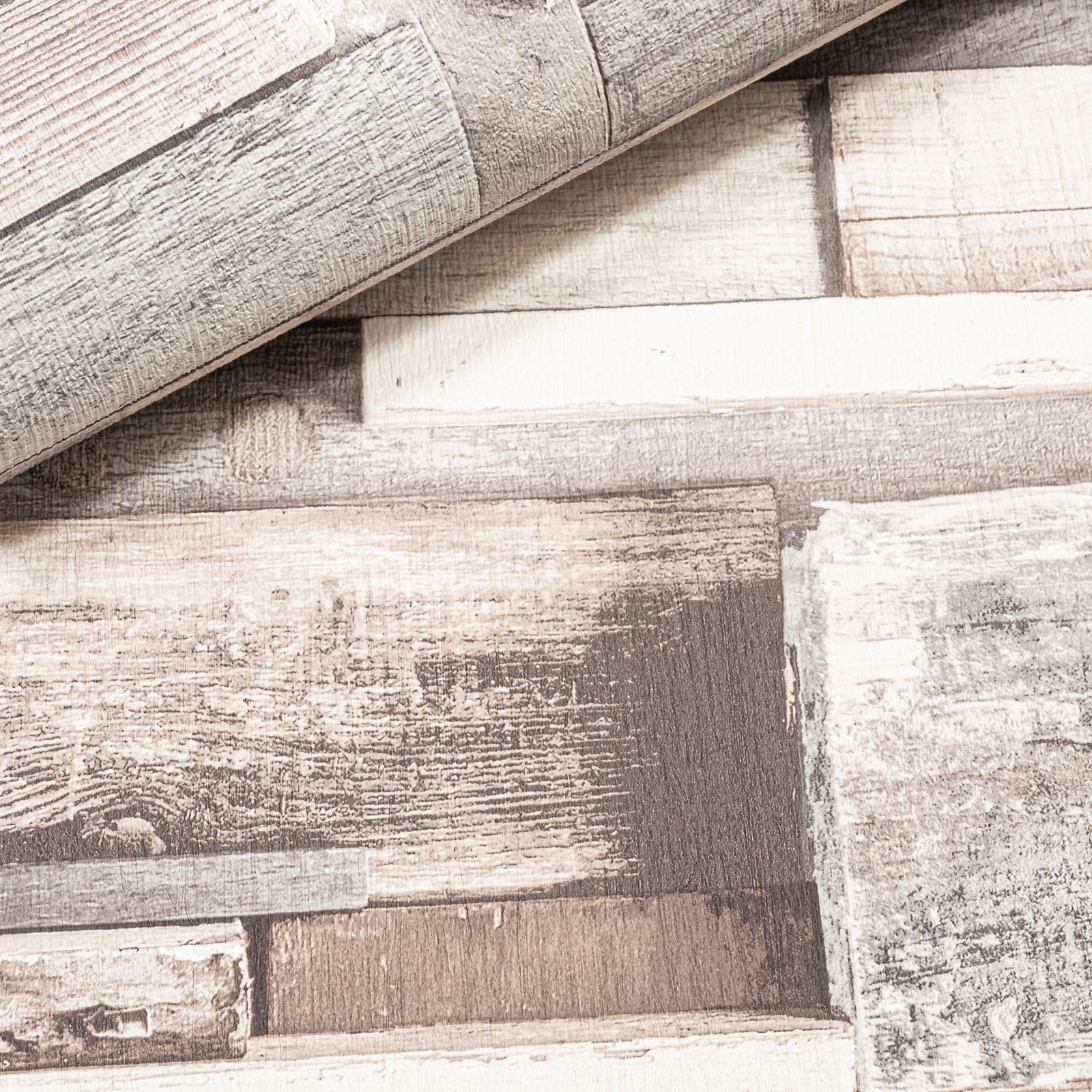 Grey Brown Panel Rustic Effect Slightly Imperfect Wallpaper - Wallpaper ...