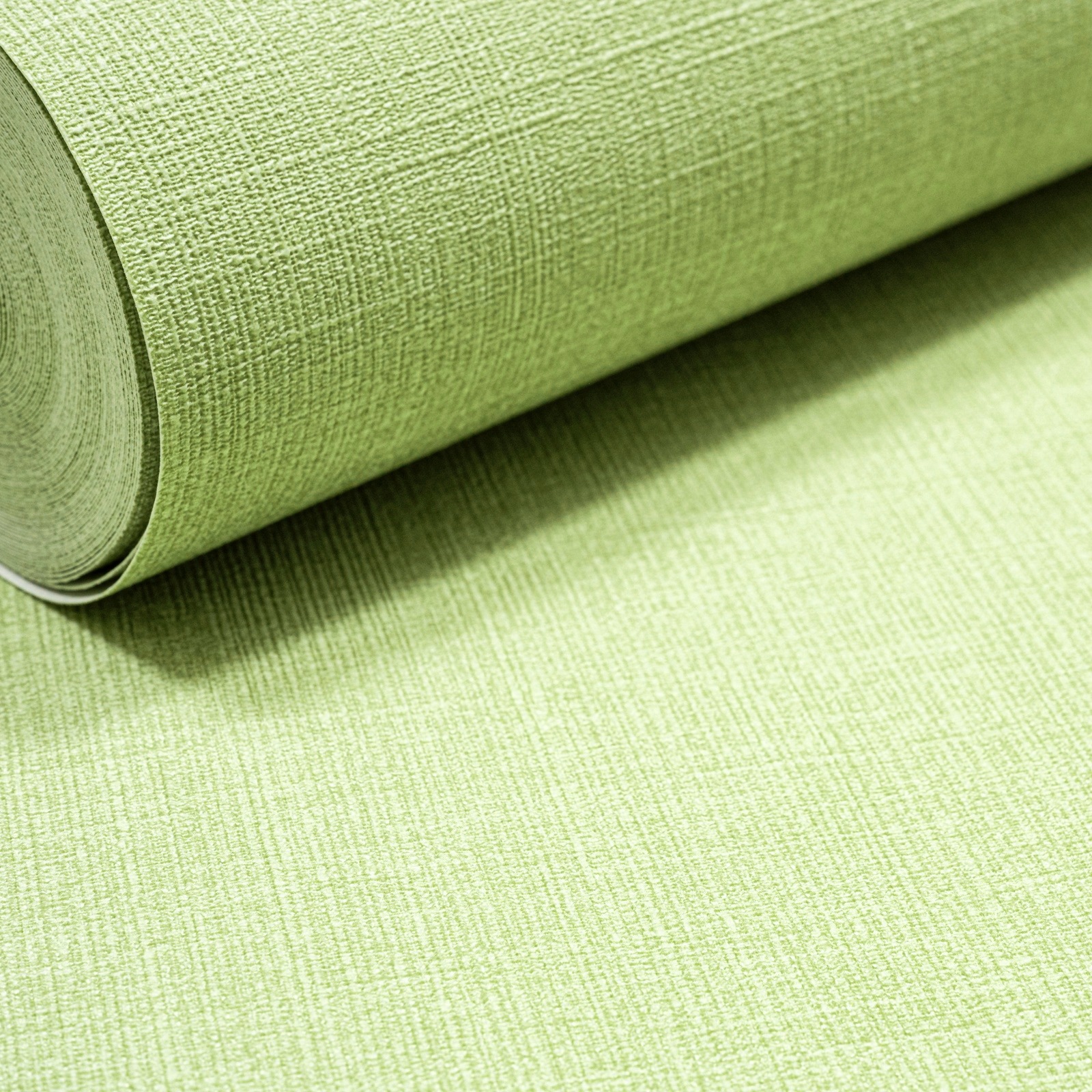 Lime Green Linen Effect Slightly Imperfect Wallpaper - Wallpaper Decor